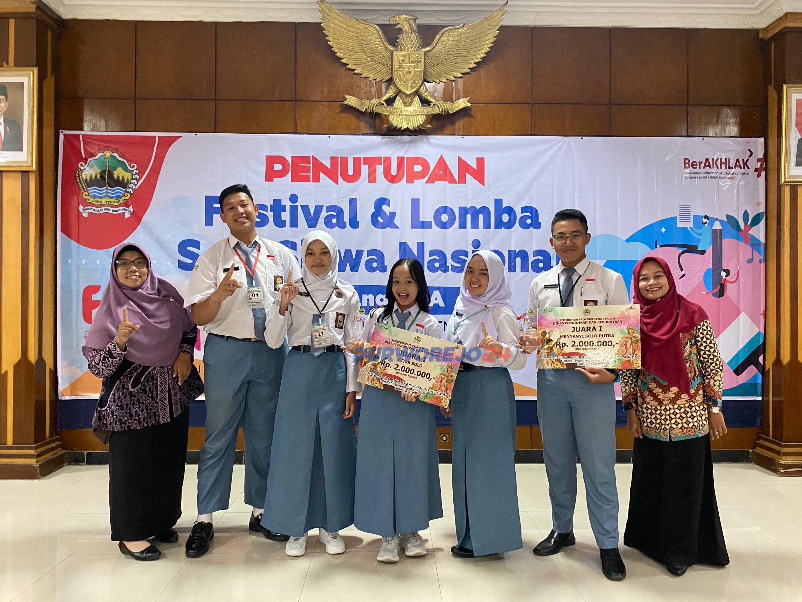 Ajang FLS2N tahun 2024 Jenjang SMA, Purworejo Raih 3 Tiket ke Nasional ...
